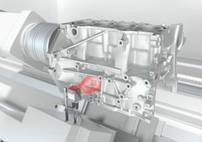 Powertrain-Verbrennungsmotor | Automobilindustrie | Leuze